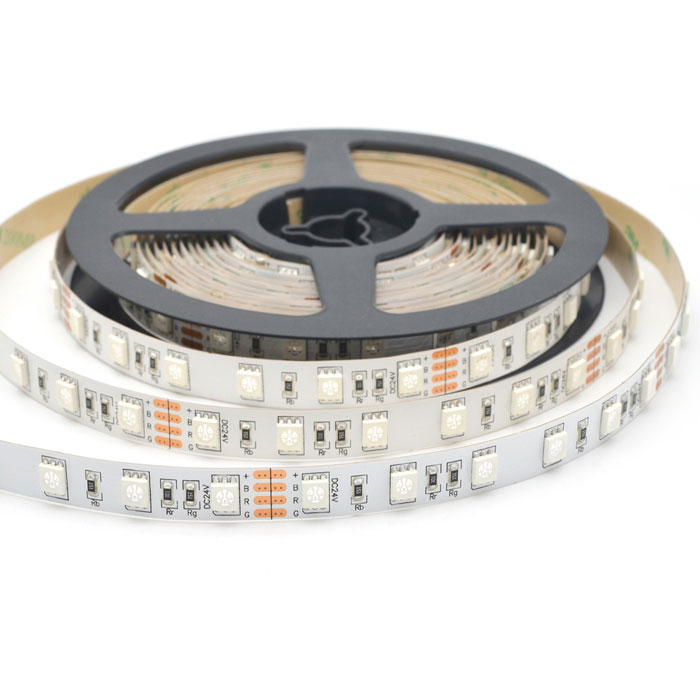 RGB LED Strip Lights - 24V LED Tape Light w/ LC4 Connector - 180 Lumens ...
